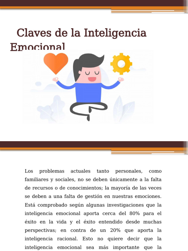 Claves De La Inteligencia Emocional Pdf Las Emociones