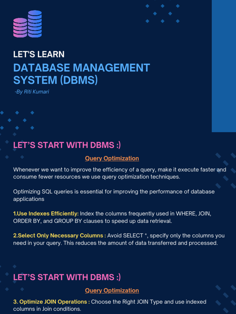 Dbms Series Part 2 Pdf Database Index Computer Data Storage 8159