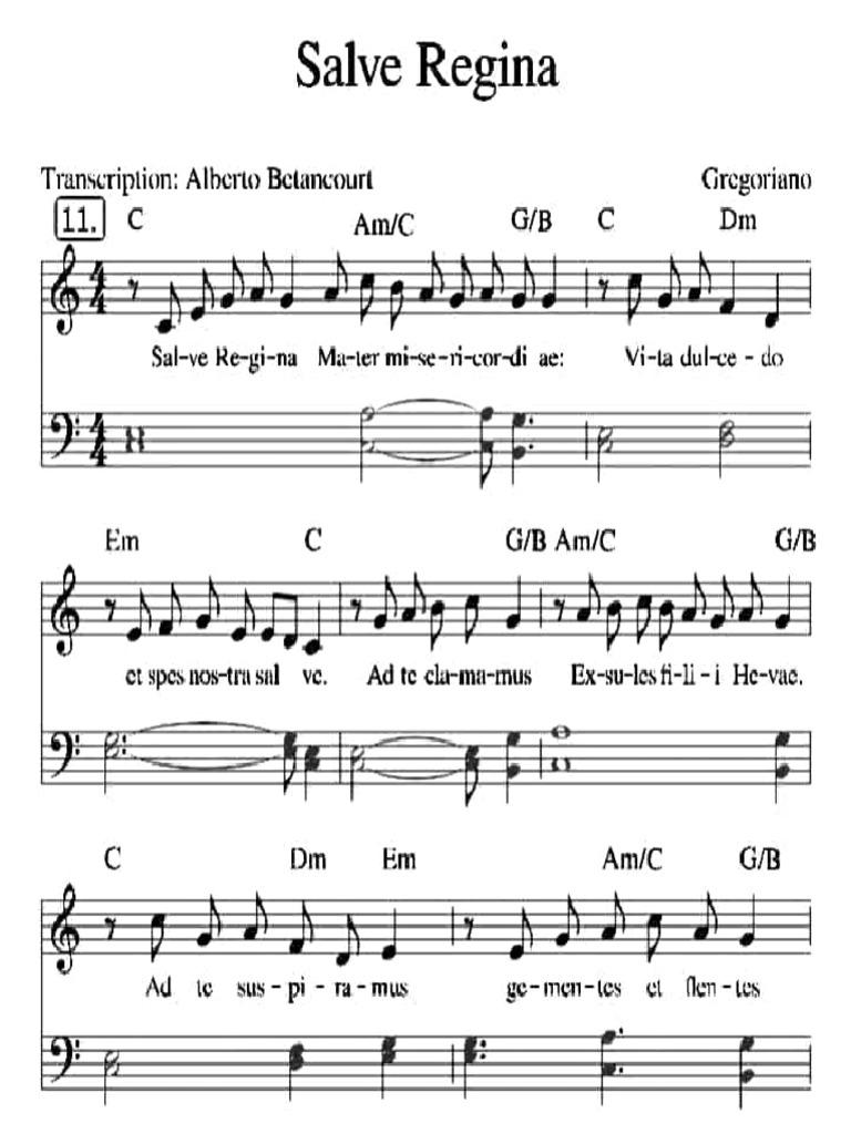 Salve Regina | PDF | Himnos