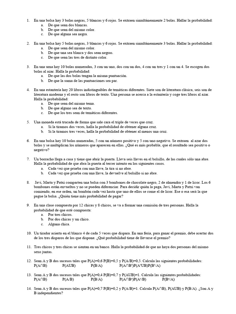 P 2 | PDF | Probabilidad