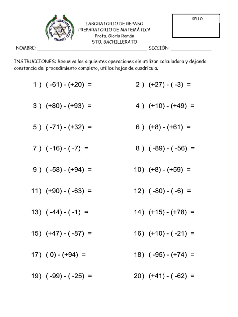 Laboratorio de Repaso Preparatorio de Matem_tica II Unidad 2023 | PDF