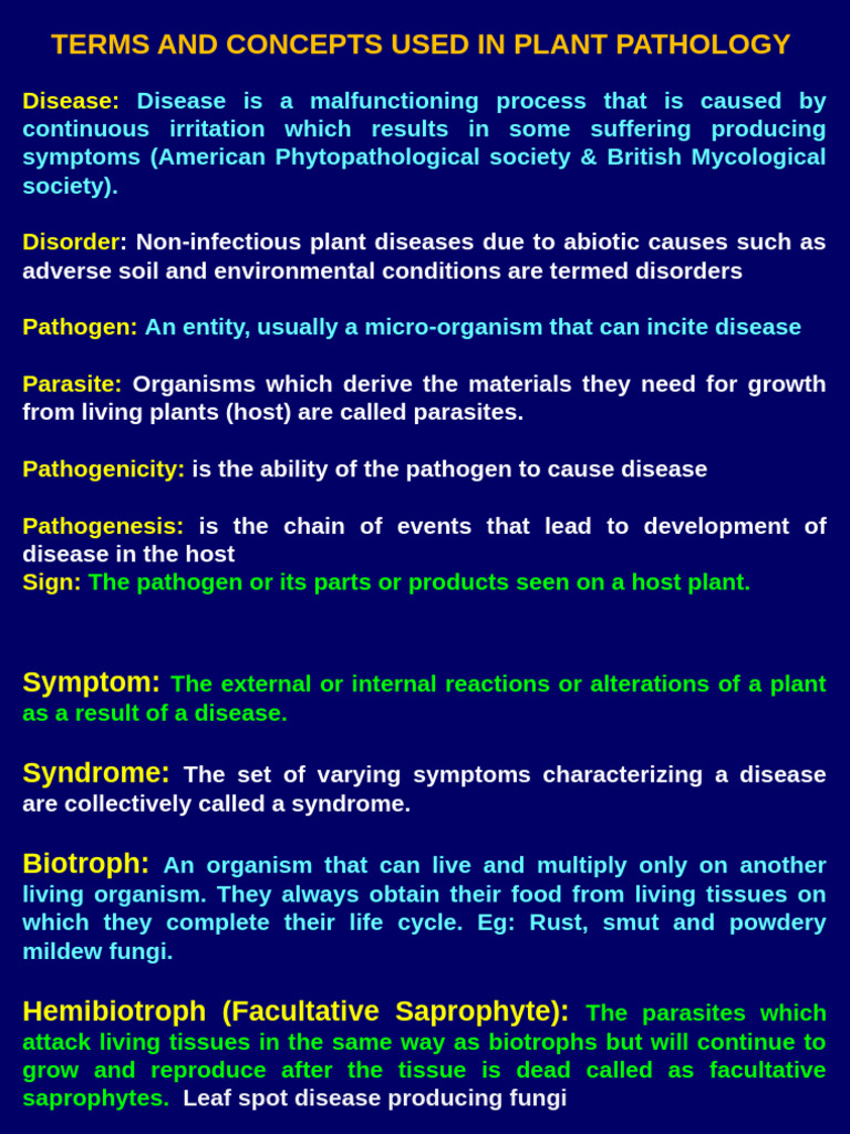 L2 - Classification of Plant Diseases | PDF | Branches Of Botany ...