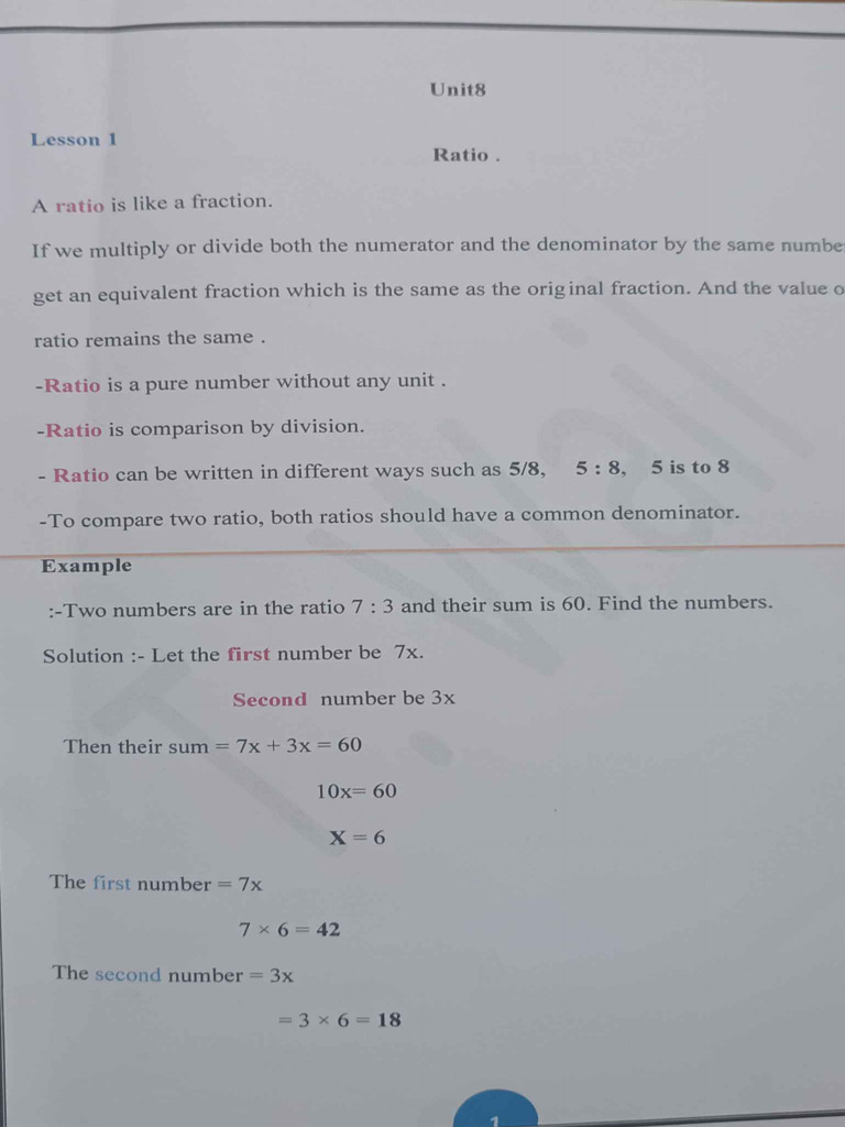 Mathematics Exercise Grade 6 | PDF