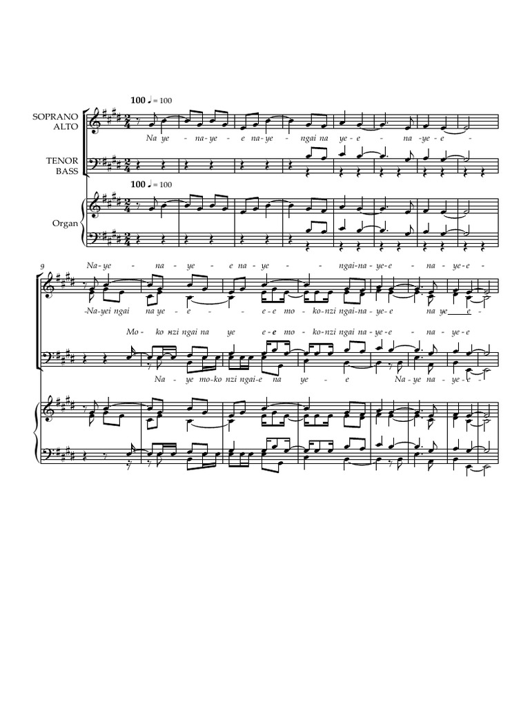 Naye Final Copy - Full Score | PDF