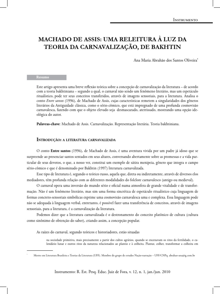 Denielebatista, 10 - Art 10 - Machado de Assis. Indd | PDF | Contos ...