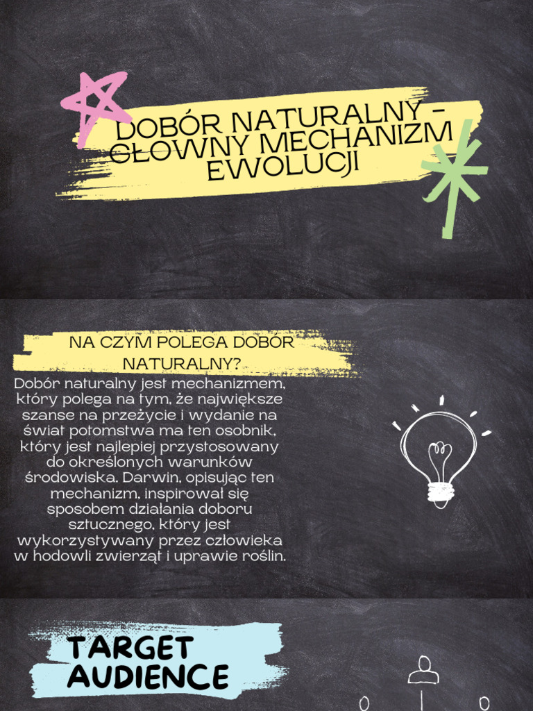 Dobór Naturalny - Glowny Mechanizm Ewolucji | PDF