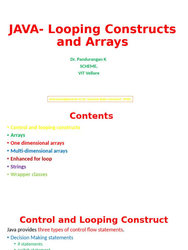 WINSEM2024-25 BCSE103E ETH VL2024250506070 2025-01-11 Reference-Material-I | PDF | Control Flow ...