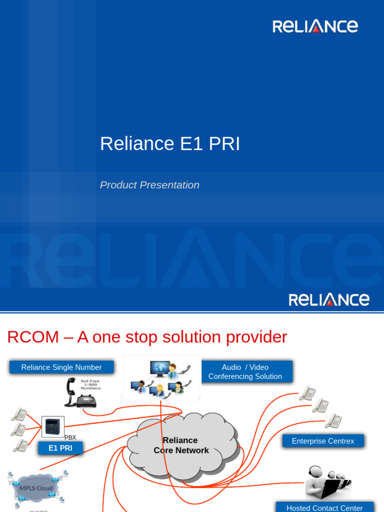 Reliance E1DID Product | PDF | Telephony | Telecommunications