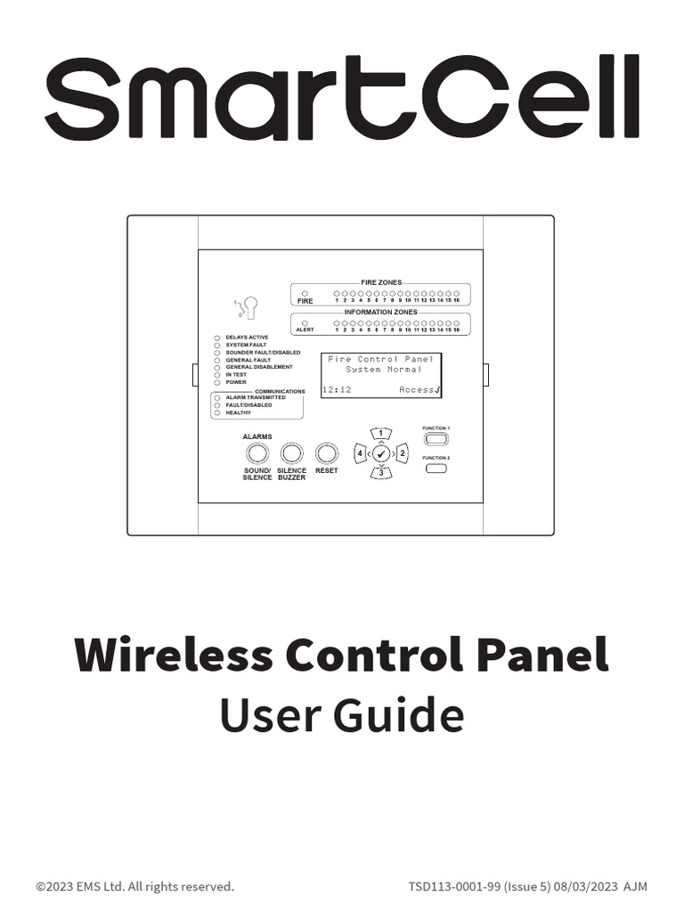 Tsd113-0001-99 Smartcell Control Panel User Guide Issue 5 | PDF | Computing