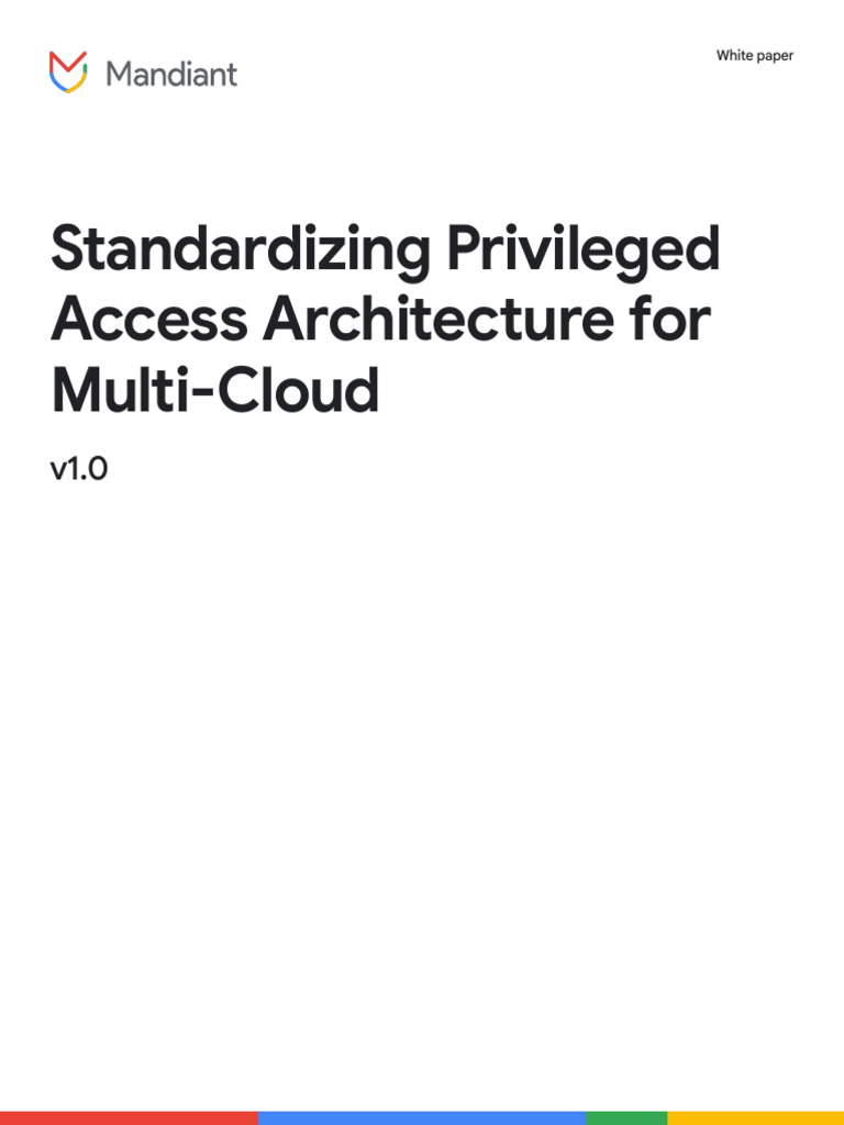 standardizing-privileged-access-architecture-for-multi-cloud | PDF | Security | Computer Security