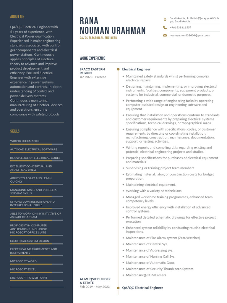 Rana Nouman Urahman: Work Experience | PDF | Quality Assurance