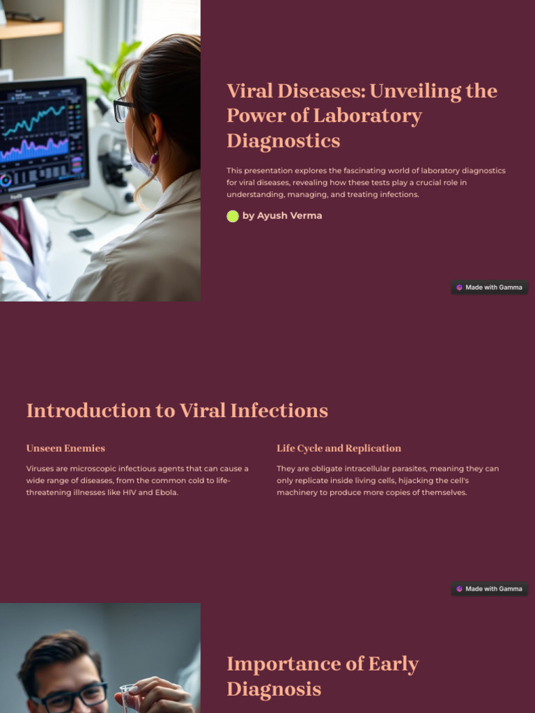 Laboratory Diagnostics for Viral Diseases | PDF | Infection | Virus