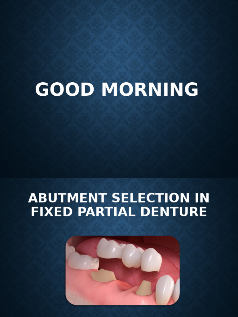 Dentists' Guide to Abutment Selection | PDF | Dentistry Branches | Tooth