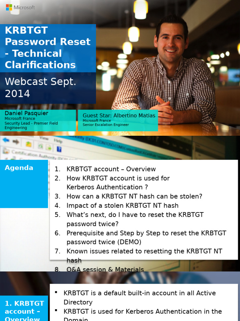 Krbtgt Password Reset - Technical Clarifications v2 - CustomerReady ...