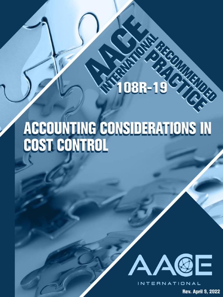 108r-19 ACCOUNTING CONSIDERATIONS IN COST CONTROL | PDF | Cost ...