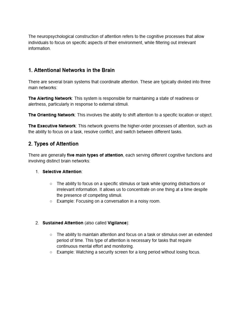 Cognitive Psychology Notes | PDF | Perception | Attention