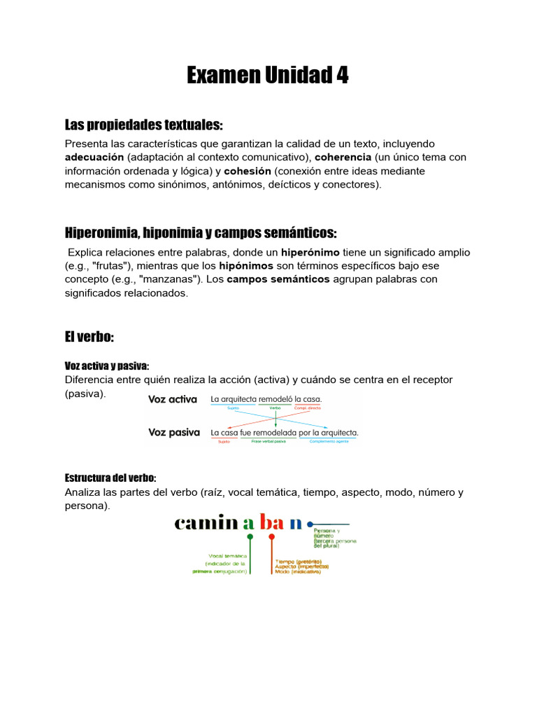 Examen Unidad 4 | PDF | Rima | Poesía