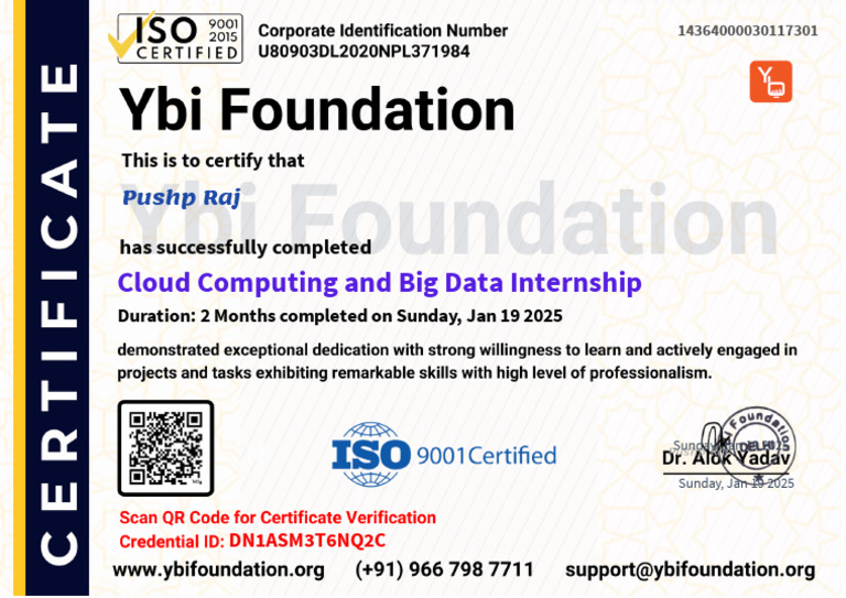 Cloud Internship Completion | PDF