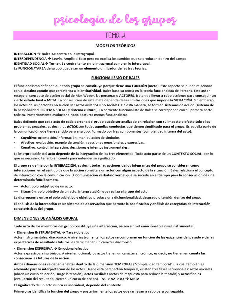 Tema 2: Modelos Teóricos | PDF | Percepción | Actitud (psicología)