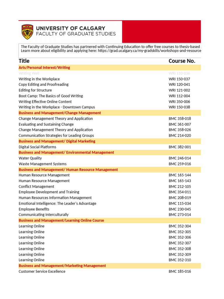 CE Courses For Grad Students - May 62020 | PDF | Educational Technology ...