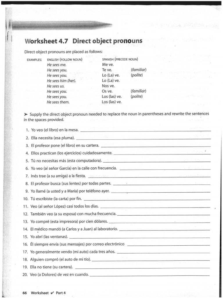 0-DIRECT-OBJECT-PR-SER-VS-ESTAR | PDF