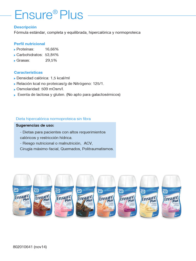 Nutricion (adulta e infantil) - Dietas estandar orales - Sin fibra ...