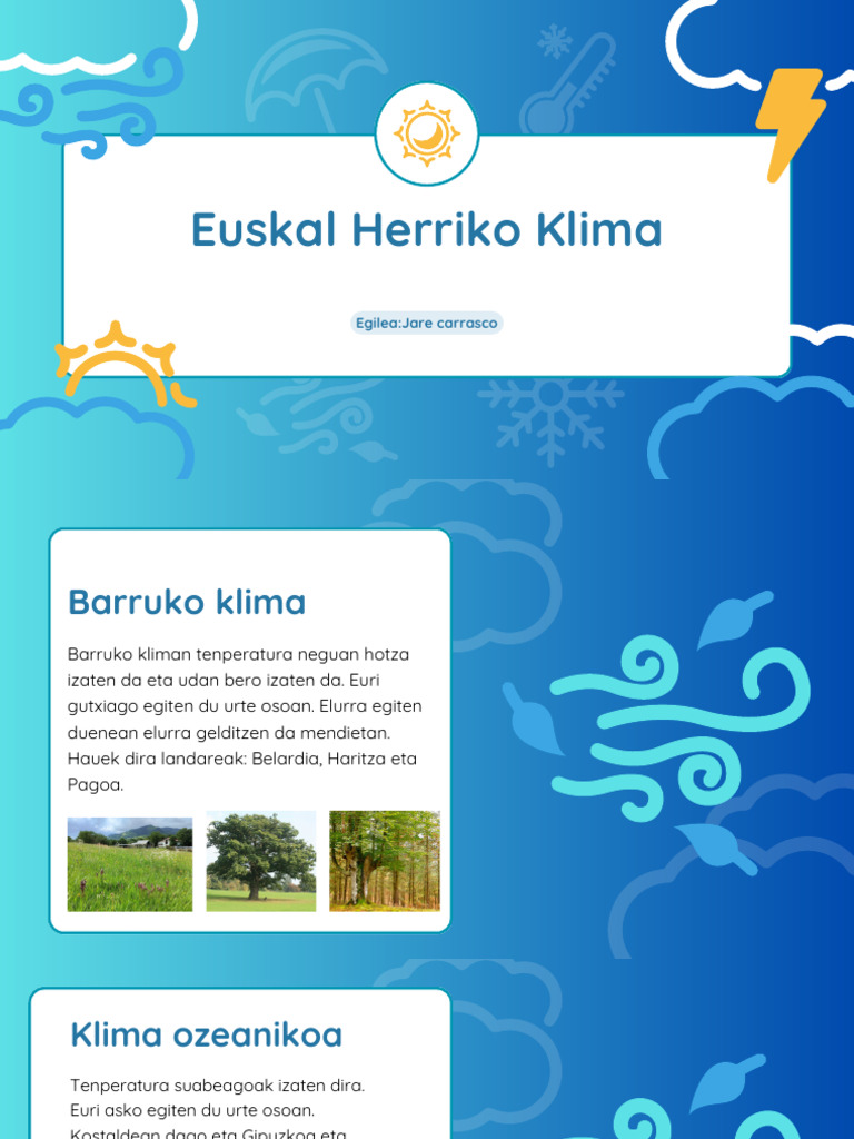 Euskera Euskal Herriko Klima Jare | PDF