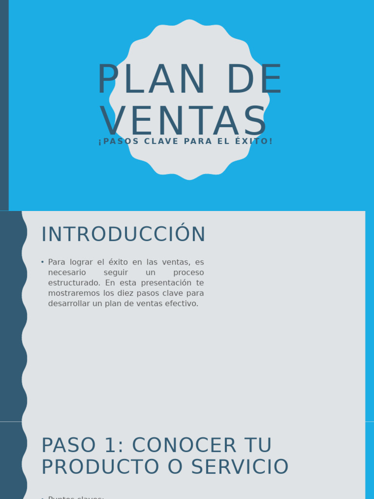 Diez Pasos para un Plan de Ventas Exitoso | PDF
