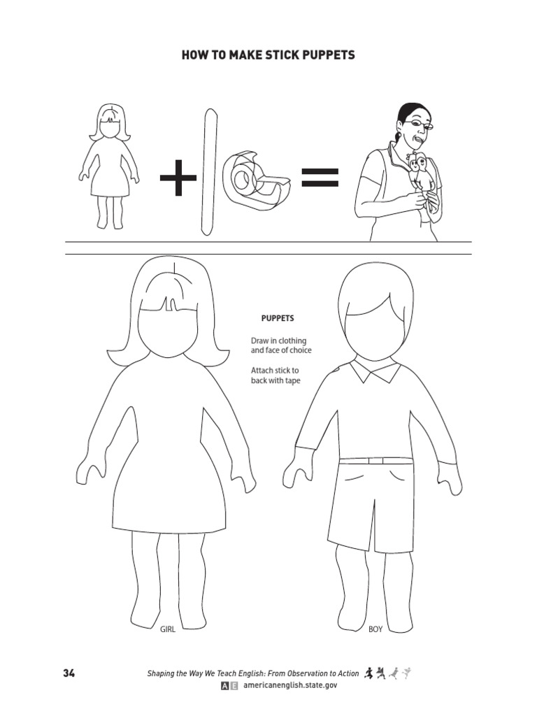 How to Make Stick Puppets | PDF