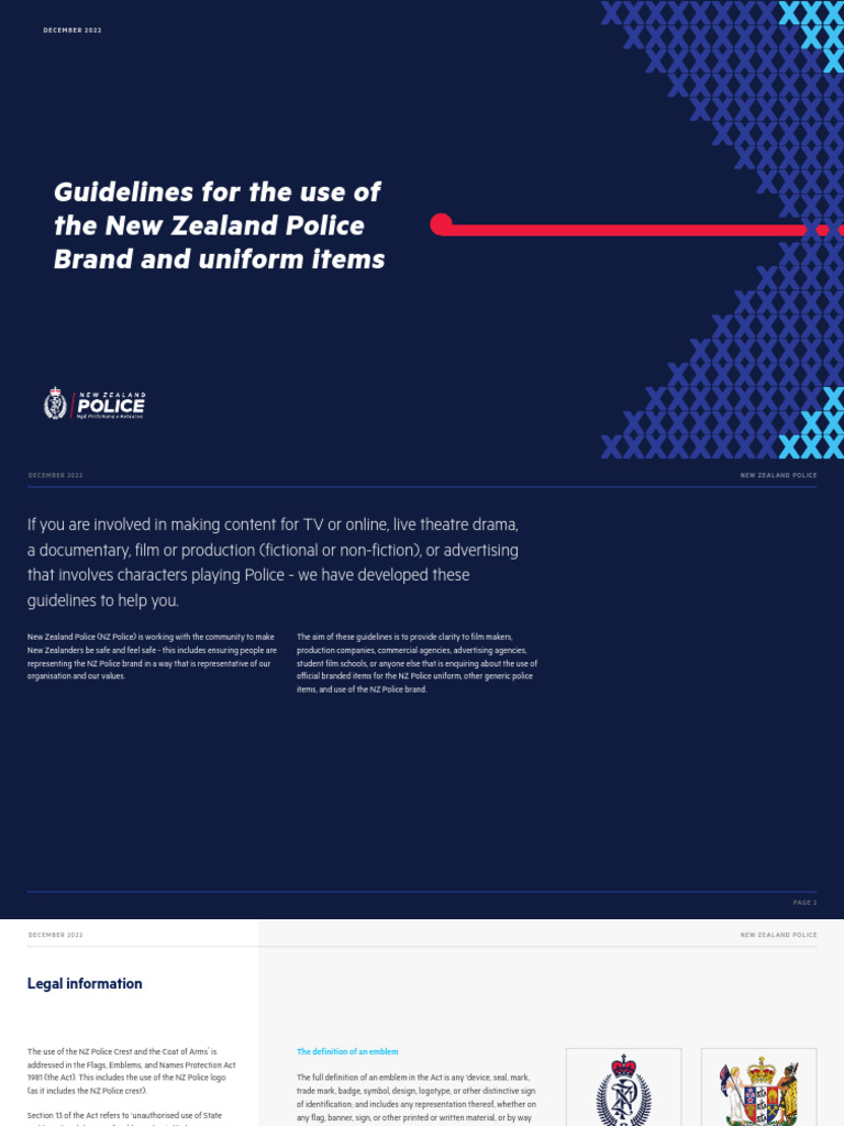 Guidelines for NZ Police Uniform Use | PDF | Police | Logos