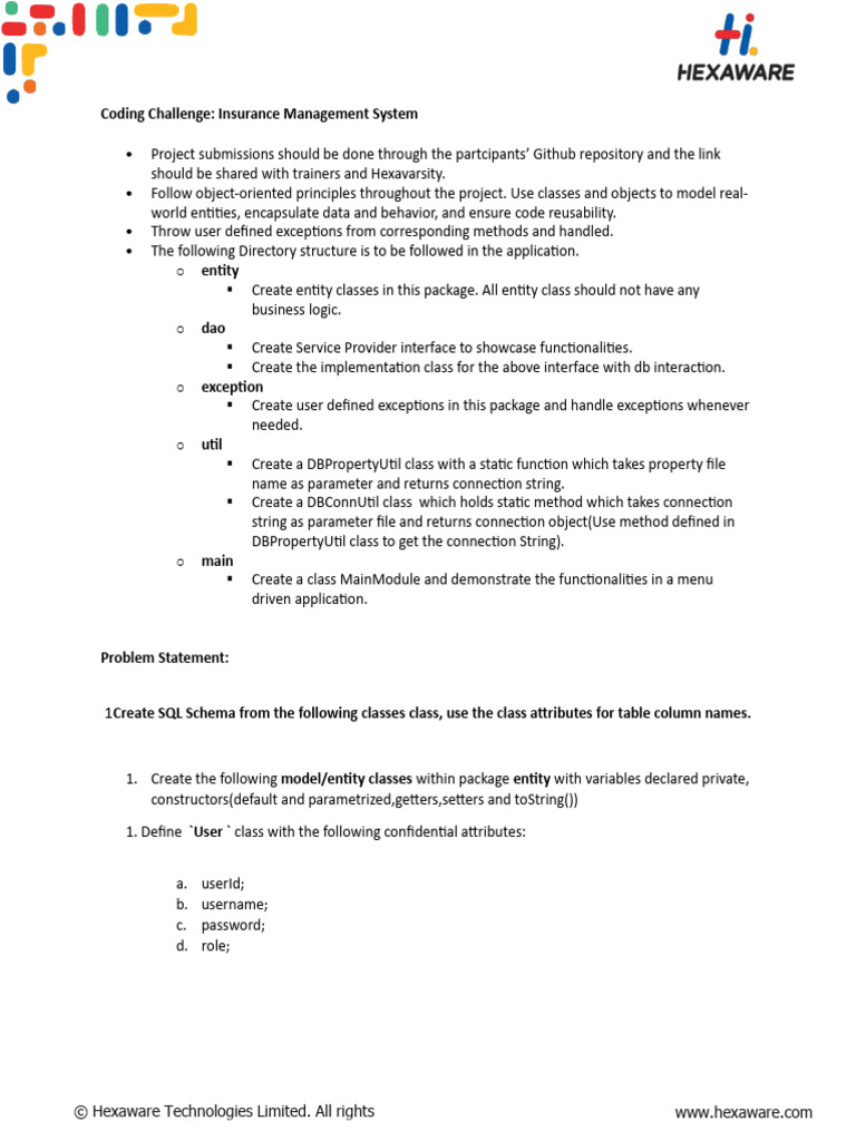 Coding Challenge 4-Insurance (1) | PDF | Class (Computer Programming) | Method (Computer ...