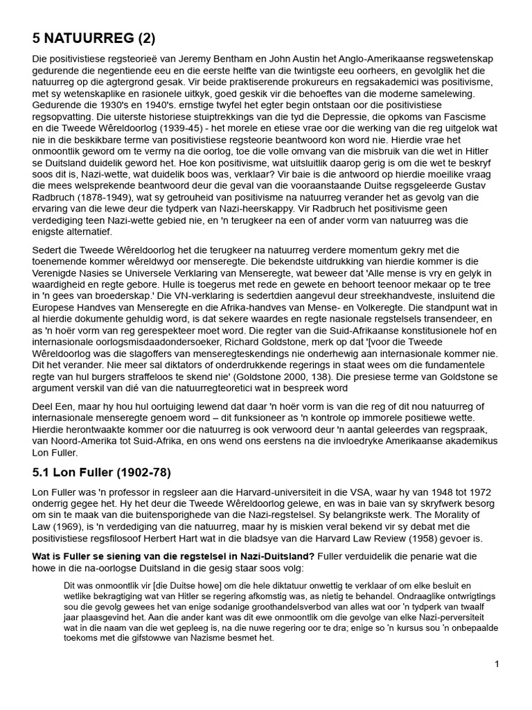 Hoofstuk 5 Filosofie | PDF