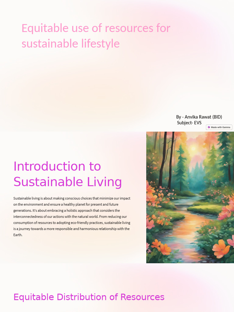 Introduction To Sustainable Living | PDF | Recycling | Energy Development