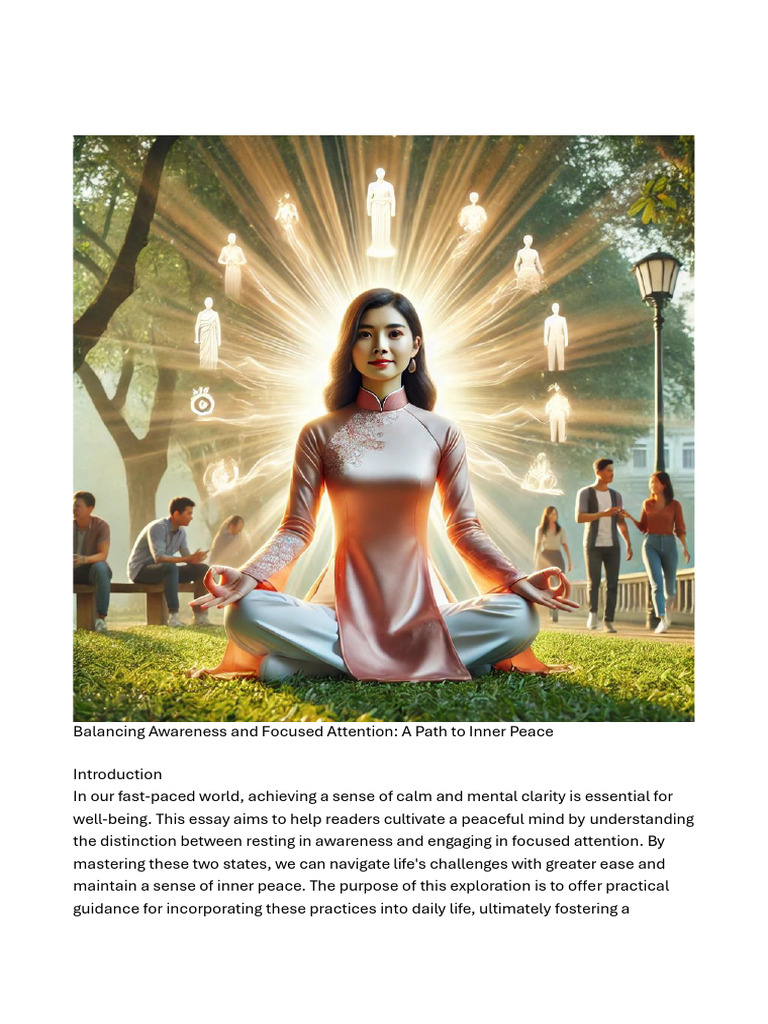 Balancing Awareness and Focused Attention | PDF | Awareness | Mindfulness
