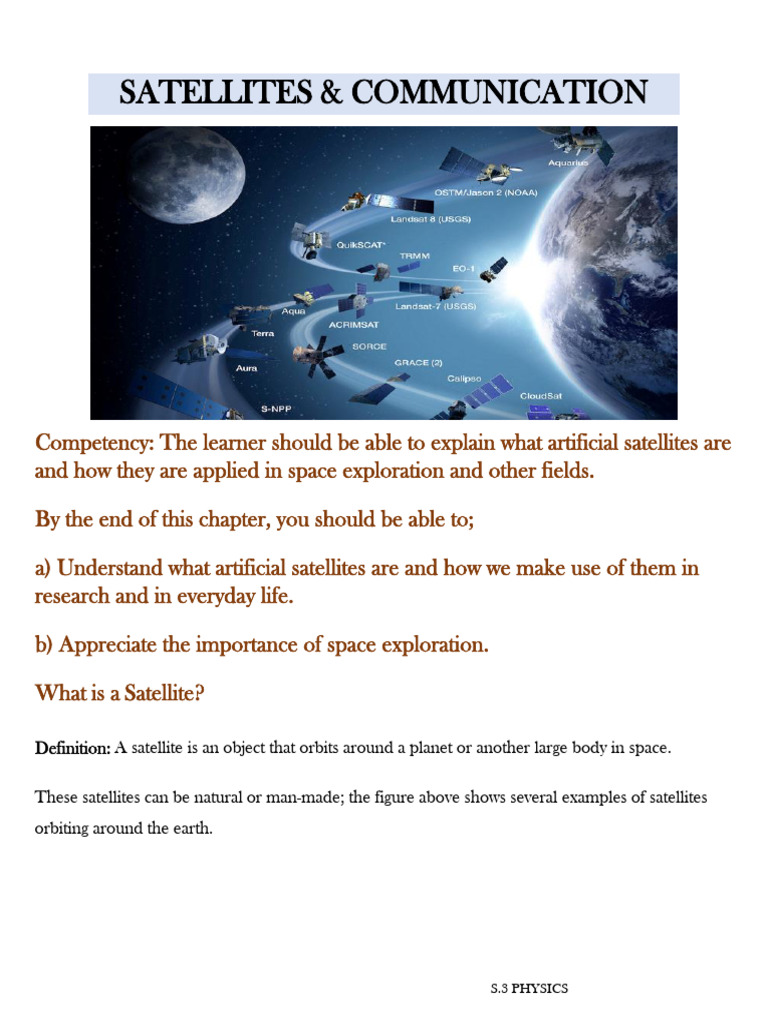 Satellites & Communication - Summarized Notes | PDF | Satellite ...