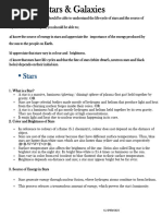 Sun, Stars, and Galaxies Overview | PDF | Stars | Supernova