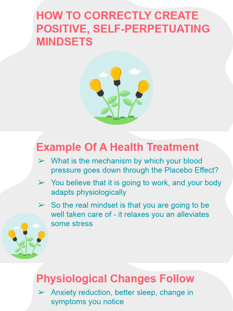 How To Create Correct and Self-Perpetuating Mindsets | PDF