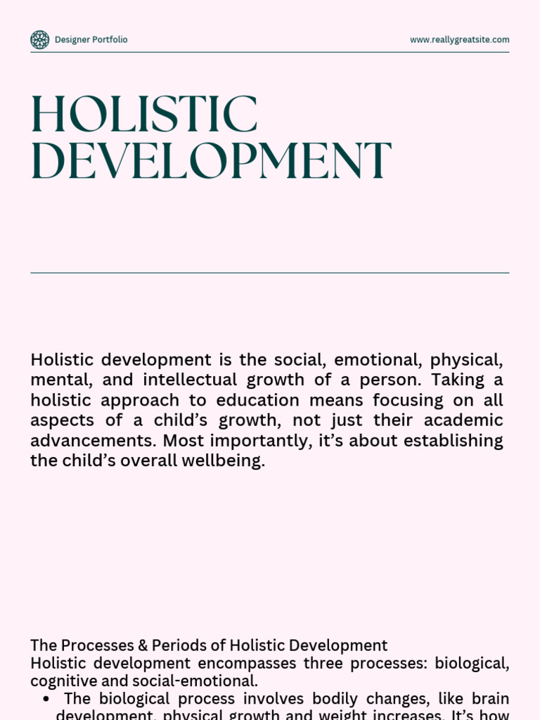 Holistic-Development-and-Social-Emotional-Devt. | PDF | Human Life Stages | Liberal Arts Education