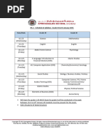 FA Subjects Overview for 1st Year Students | PDF | Learning | Academia