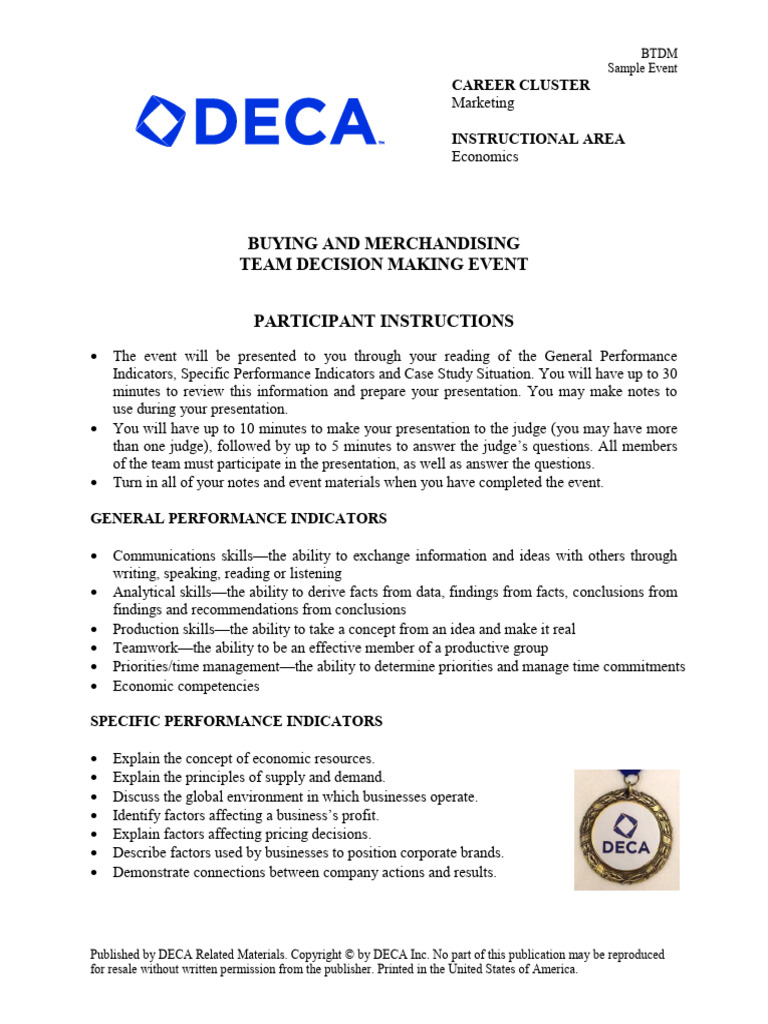 Buying and Merchandising Team Decision ... - Deca | PDF | Cotton | Linens