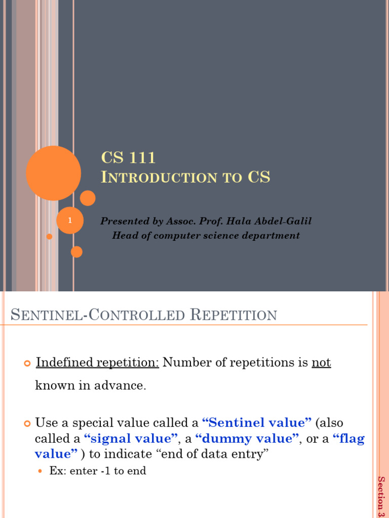 CS111 - Lecture 8 - Fall 2023 2024 | PDF | Parameter (Computer Programming) | Integer (Computer ...