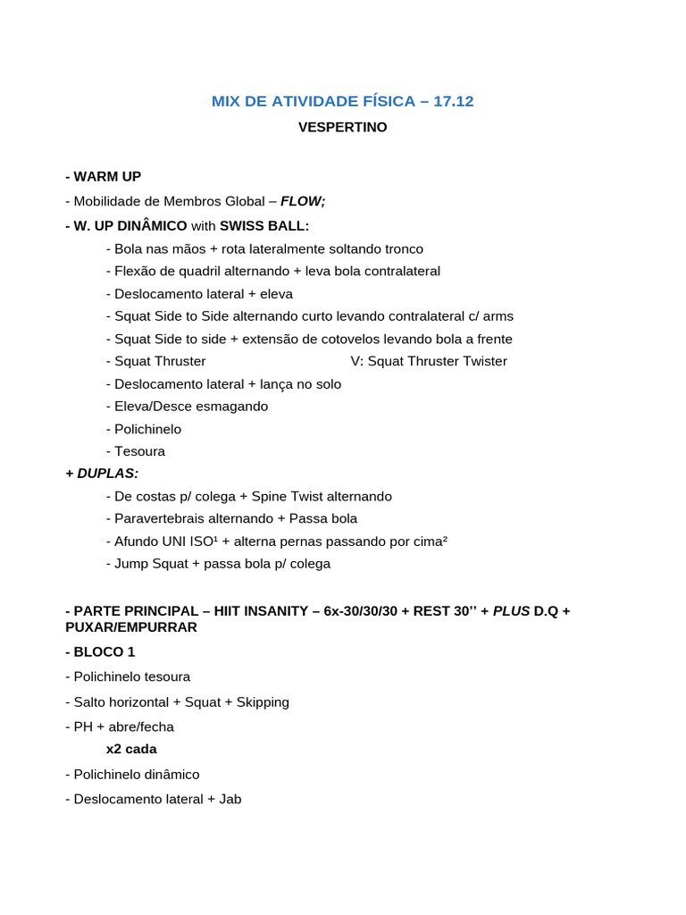 Mix de Atividade Física - w.up Dynamic Swiss Ball + Duplas + Cones ...