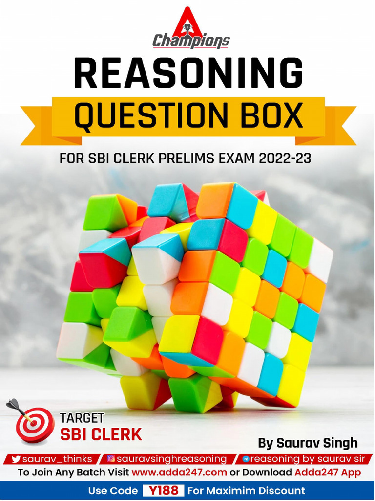 Question Box For Sbi Clerk Prelims Exam 2022-23 | PDF | Alphabet ...