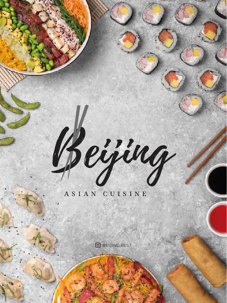 Menú de Beijing: Sushi y Comida China | PDF | Caldo | Curry