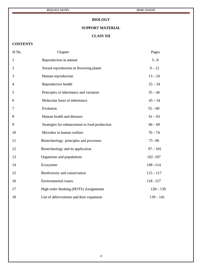 Class 12 Notes | PDF | Fertilisation | Luteinizing Hormone