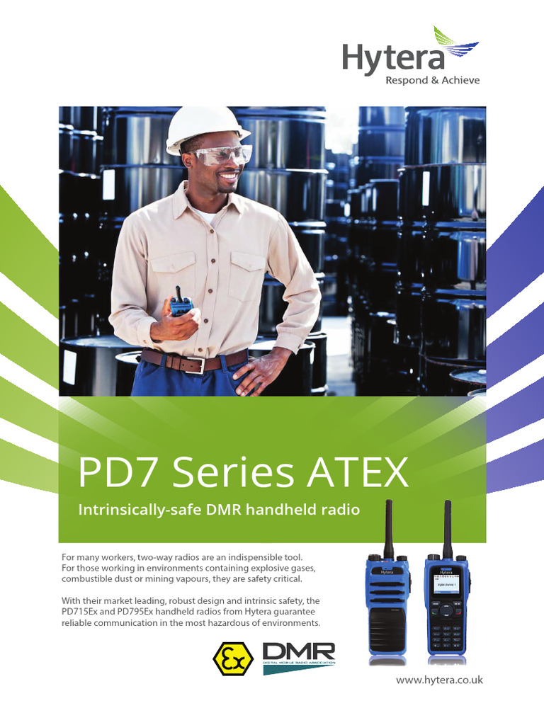 Hytera Pd715 Atex Uhf Pd7a - en - 017e - 131117 | PDF | Radio | Very High Frequency