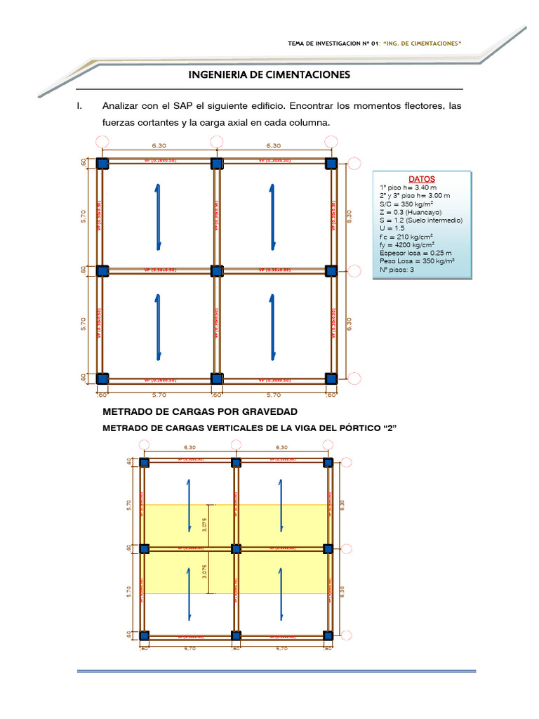 Cimentaciones TD 01 Final Imp Corregido | PDF | Fundación (Ingeniería) | Ingeniería de Edificación