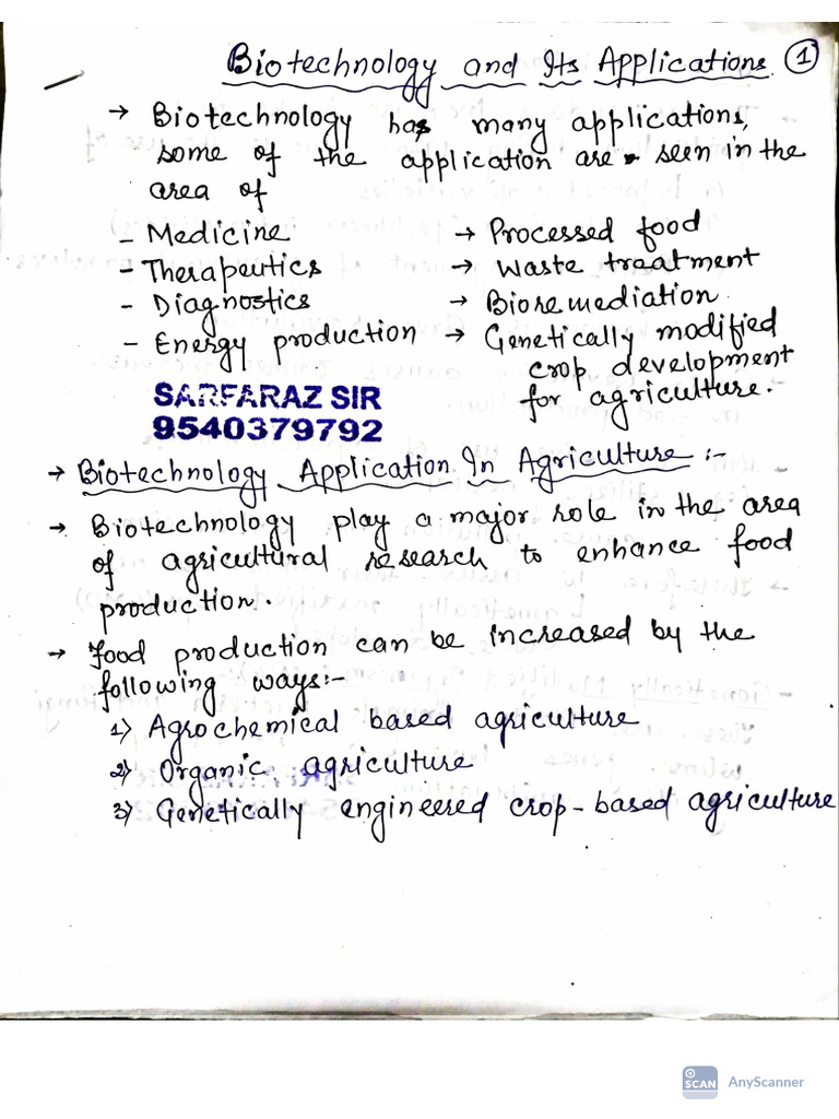 Biotechnology and Its Application | PDF