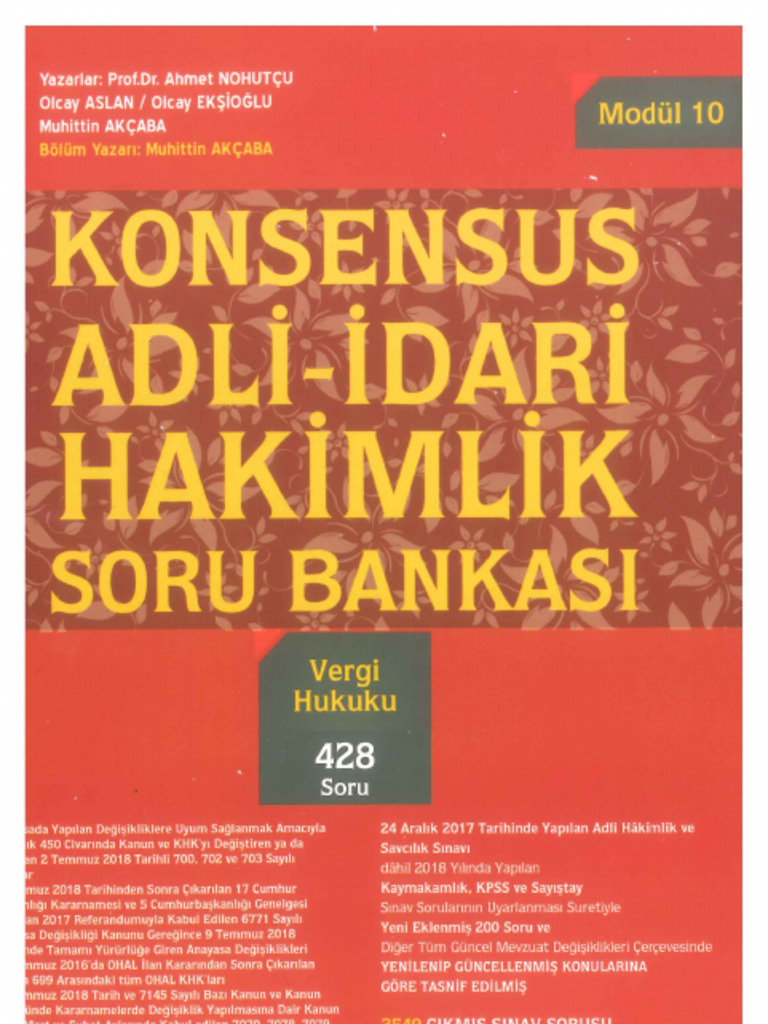 10 Konsensus Vergi̇ Hukuku 354 | PDF