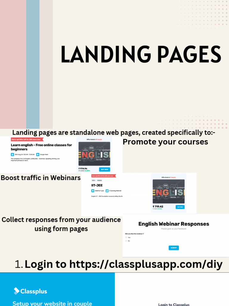 Landing Pages | PDF